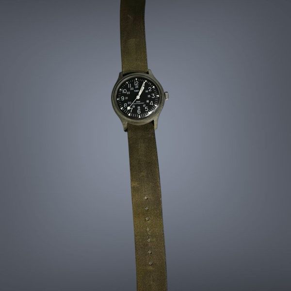 Vintage Timex MacGyver Military Filed Camper Watch Men 35mm Green ...