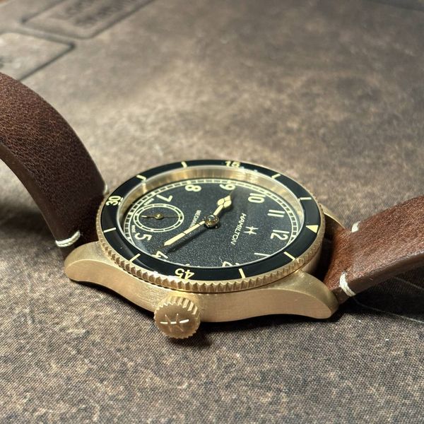 Excellent Hamilton Khaki Aviation Pilot Pioneer Mechanical Bronze ...