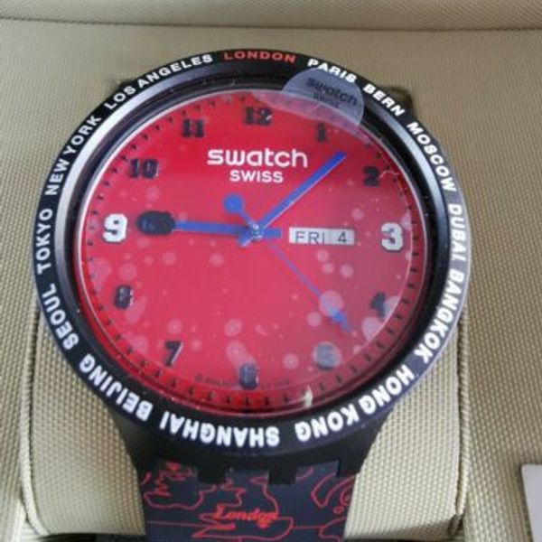 NEW Swatch X Bape Bathing Ape Watch Big Bold London Limited Edition ...
