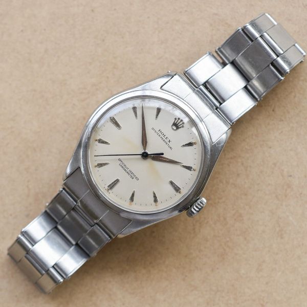 Rare Vintage ROLEX 6106 Oyster Perpetual Bubble Back Watch w/ Original ...