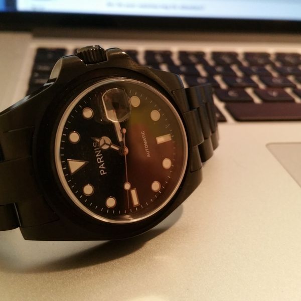 FSOT: Parnis Submariner Homage PVD Black | WatchCharts Marketplace
