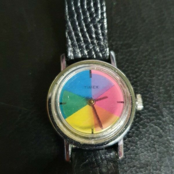 1969 Timex Colorflix Color Wheel Mechanical Wind Watch David Pakter ...
