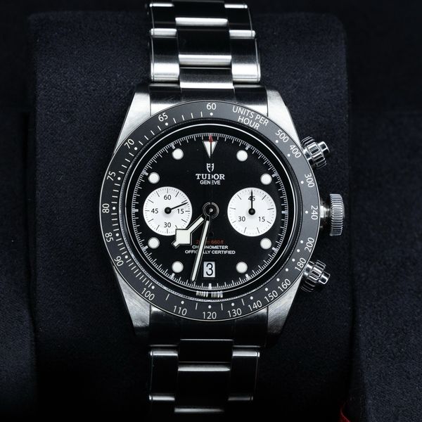 2021 Tudor Black Bay Chronograph Reverse Panda 41mm Steel Bracelet Box ...