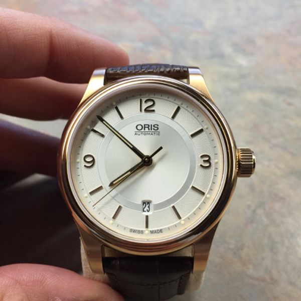 FS: Oris Classic Rose Gold Silver Dial, like new! | WatchCharts Marketplace