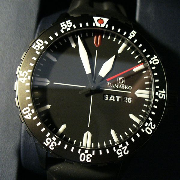 SOLD -- FS: Damasko DA44 Black with Rubber Strap $1300 | WatchCharts