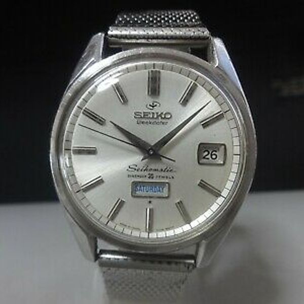Vintage 1964 SEIKO Automatic watch [Seikomatic Weekdater] 35J 6218-8971 ...