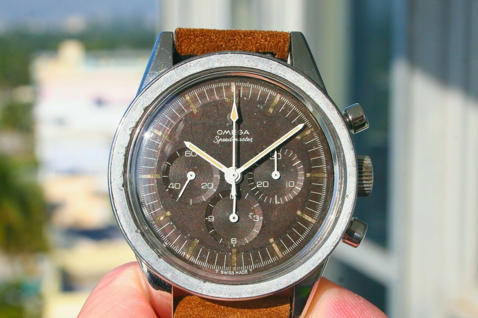 Omega Speedmaster 105.003 Ed White 1965 - Tropical Ghost Bezel Straight ...