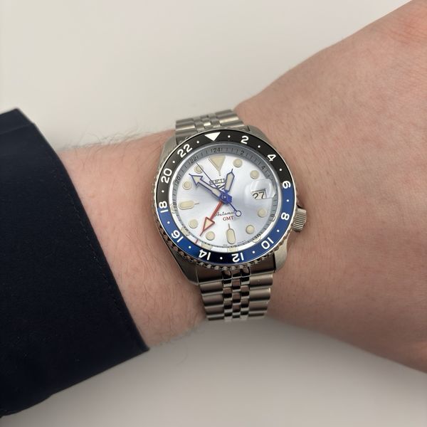 Seiko 5 Sports SSK029K1 GMT Asia Limited Editon Ice Blue Auto - Box And ...