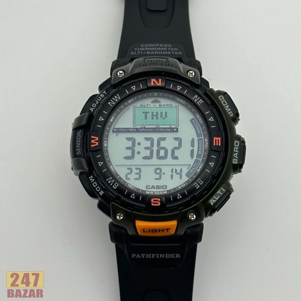 Casio Pathfinder PAG-40 2271 Alti Baro Comp Triple Sensor Digital Men's ...
