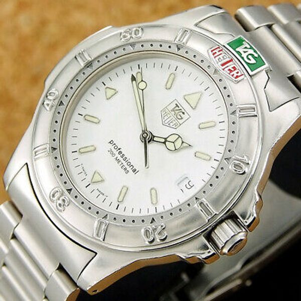 Authentic TAG Heuer Professional 4000 Series Ref.WF1112-0 Quartz Mens ...