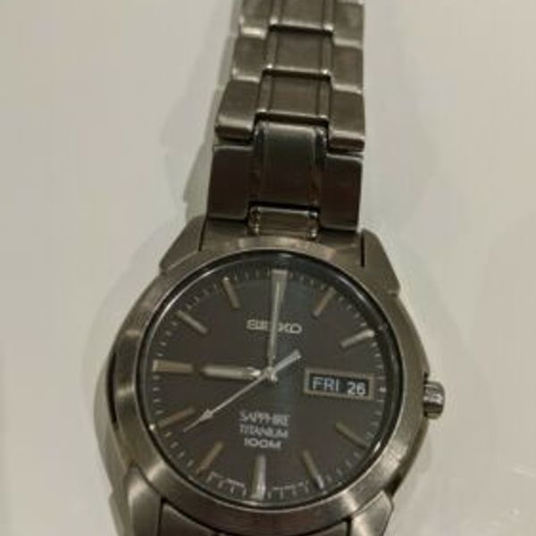 Seiko Titanium Sapphire Crystal SGG731 Men's Watch with analogue Day ...