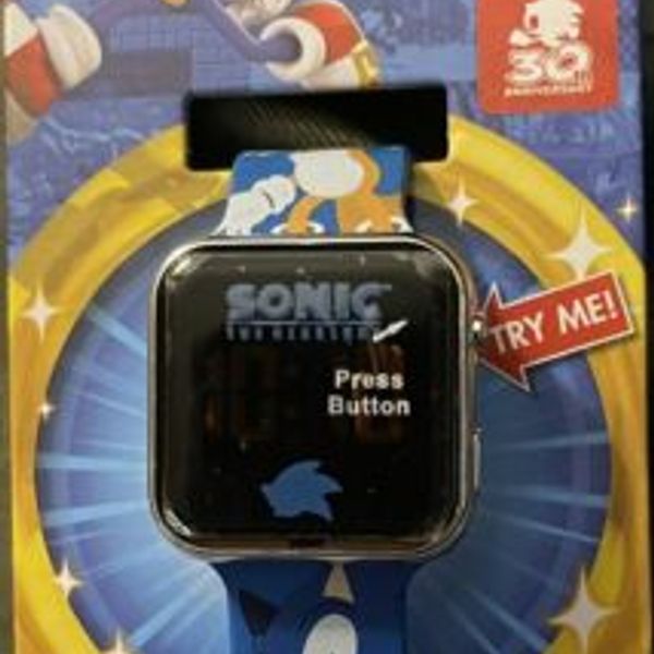 NEW Sonic the Hedgehog 30th Anniversary Kids LED Wrist Watch | WatchCharts
