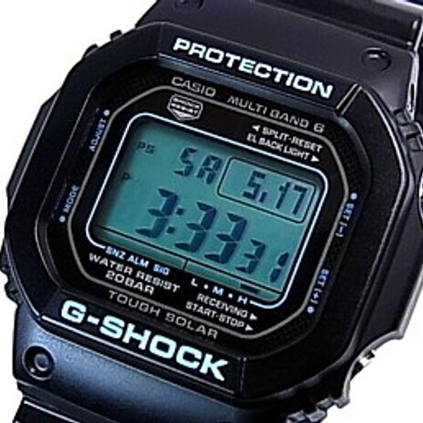 CASIO / G-SHOCK [Casio / G shock] Solar radio watch multi-band 6 black x blue series GW-M5610BA ...