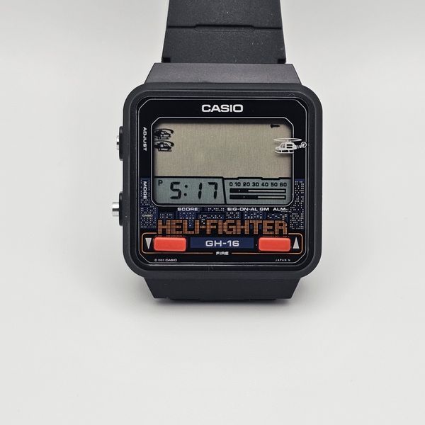 Vintage Rare 1986 Casio [498] GH-16 Heli-Fighter Digital Mens Watchð ...