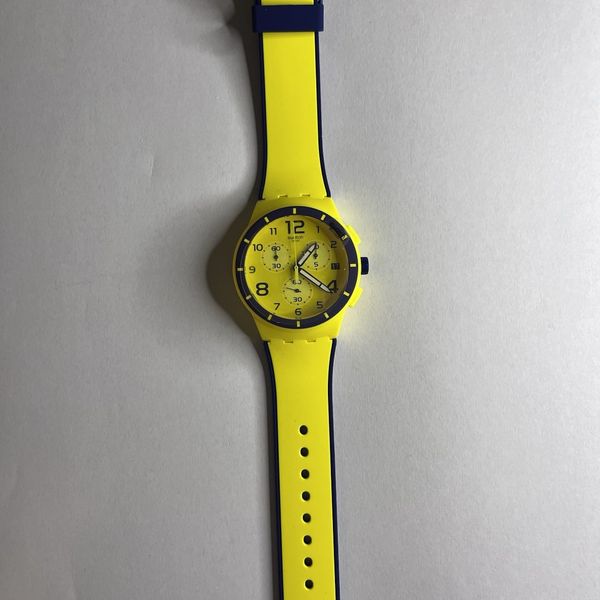 SWATCH, SWISS MADE, SOLLEORE MEN'S CHRONOGRAPH WATCH, SUSJ401, NEW IN ...