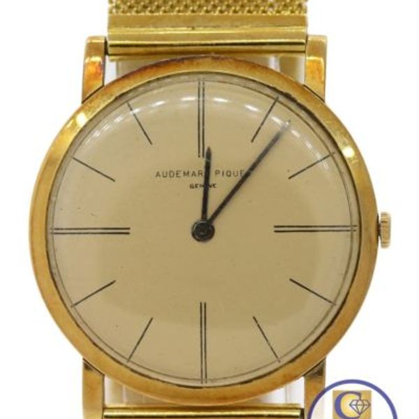Vintage Audemars Piguet Ultra Thin 18K Yellow Gold Manual Mesh 31mm ...