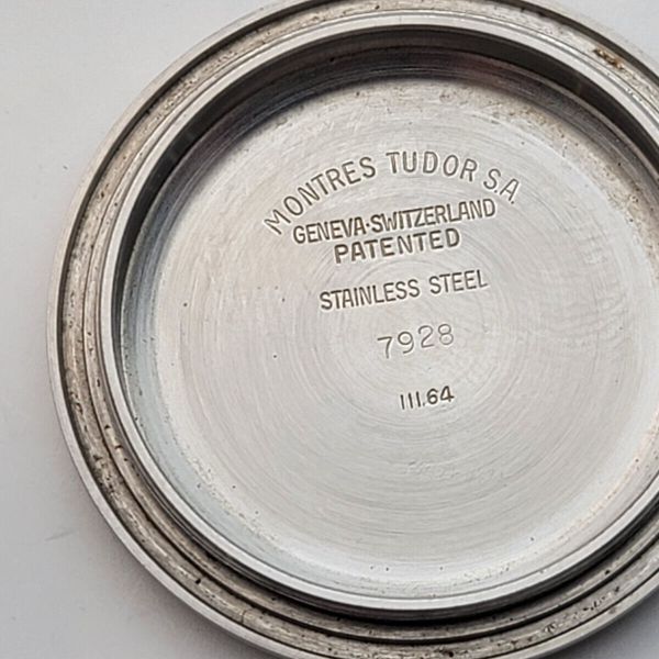 Vintage Rolex Tudor Submariner 7928 Case back 1964 . Excellent ...