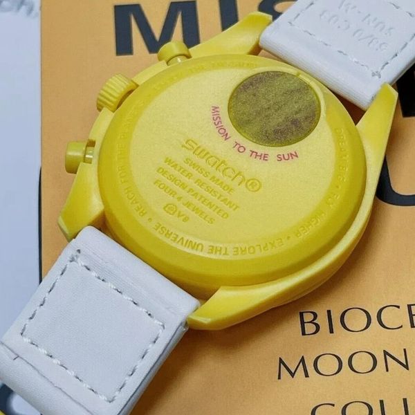 Swatch x Omega Bioceramic Moonswatch Mission To The Sun Watch -With Box ...