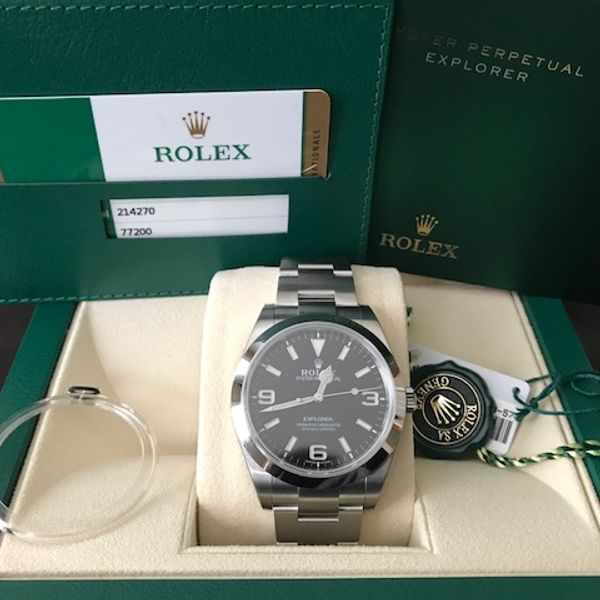 Rolex Explorer 1 - Ref 214270 Lume 369 Dial BNIB - CANADA | WatchCharts ...