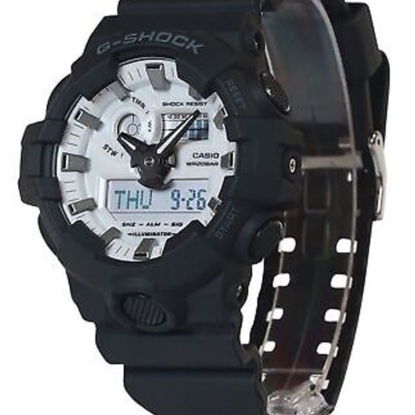 Casio G-Shock White Dial Sports Quartz 200M Men's Watch GA-700WD-1A ...