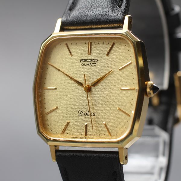 New Batt [N MINT] Vintage 1982 Seiko Dolce 5931-5560 Men's Quartz Watch ...
