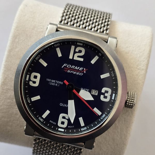 Formex 4 Speed Patented 72513 1030 Swiss Quartz 47mm Pilot's Watch ...