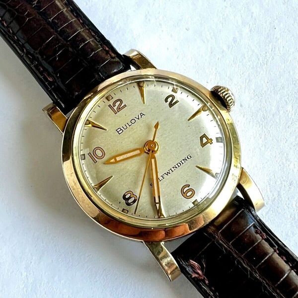 Vintage RARE mens unisex Bulova American Clipper Mechanical Automatic ...