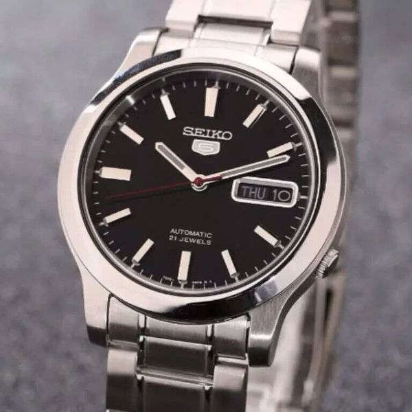 Seiko 5 Men's SNK795K1 Automatic Stainless Steel Watch Brand New With ...