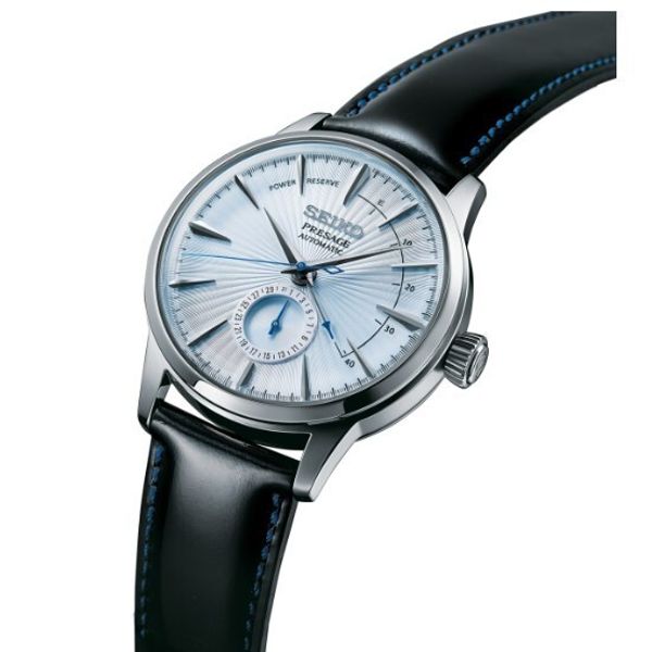 Seiko Presage Ice Blue Sunburst Dial Cocktail Time Automatic Watch ...