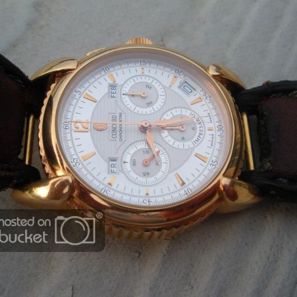 Concord 18k Rose Gold Impresario Triple-Calendar Chronograph Date ...