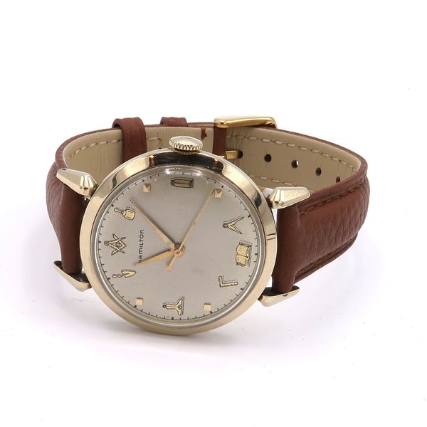 Vintage Hamilton Masonic 34mm 10K GF Cal: 735 Wristwatch 18 Jewels ...