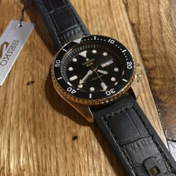 Seiko 5 Rose Gold Men’s Watch SRPD76 | WatchCharts