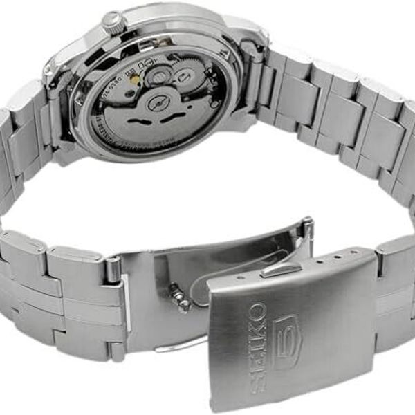 SEIKO FIVE Automatic Men's Watch SNKL75K1 Silver Overseas Model ...
