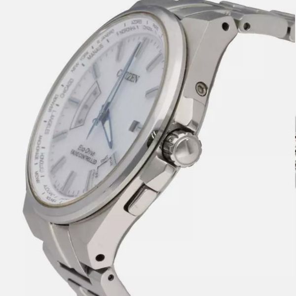 CITIZEN Radio-Controlled Solar Watch White Dial H145-S116643 B-Rank ...