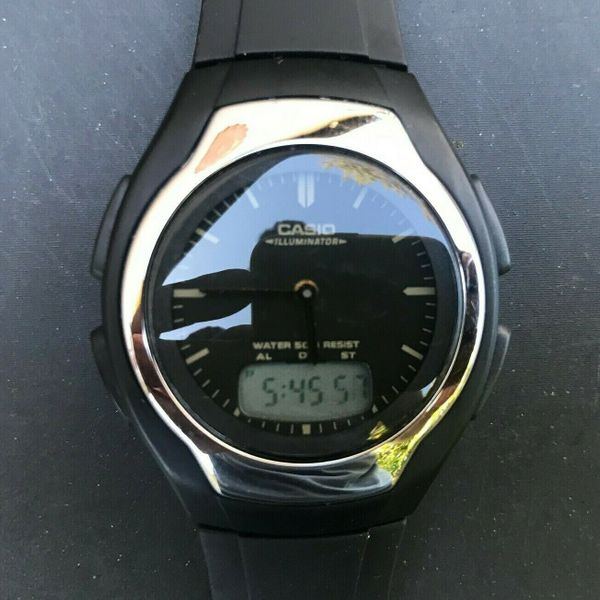 CASIO AW-E10 (2705) Illuminator Analog Digital 36mm watch - New Battery ...