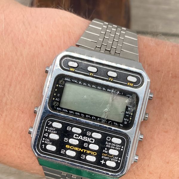 Casio CFX 200 Scientific Calculator Watch 197 Rare Vintage Working ...