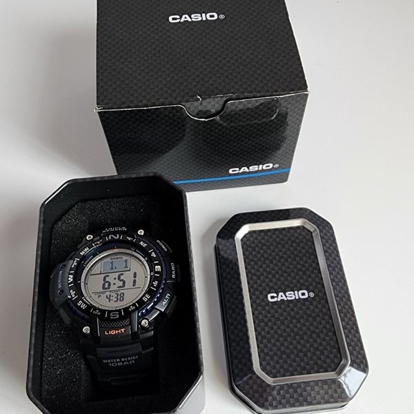 Casio Men's Digital Wristwatch Sgw-1000 with Tripple Sensor - Mint ...