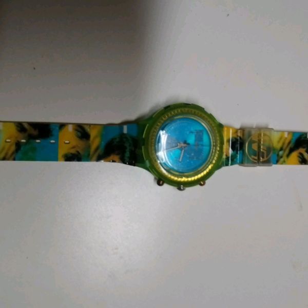Swatch Aqua S469 Olympia Mark Spitz 1996 Chronograph Wristwatch Vintage ...