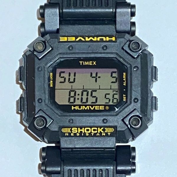 Rare vintage Timex Humvee retro military diver chronograph alarm ...