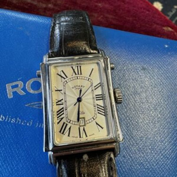 Rare Men's Swiss Rotary Revelation Double Dual Face Reverso Reversible ...