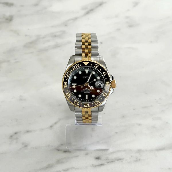GMT GOLD SEIKO MOD | WatchCharts Marketplace