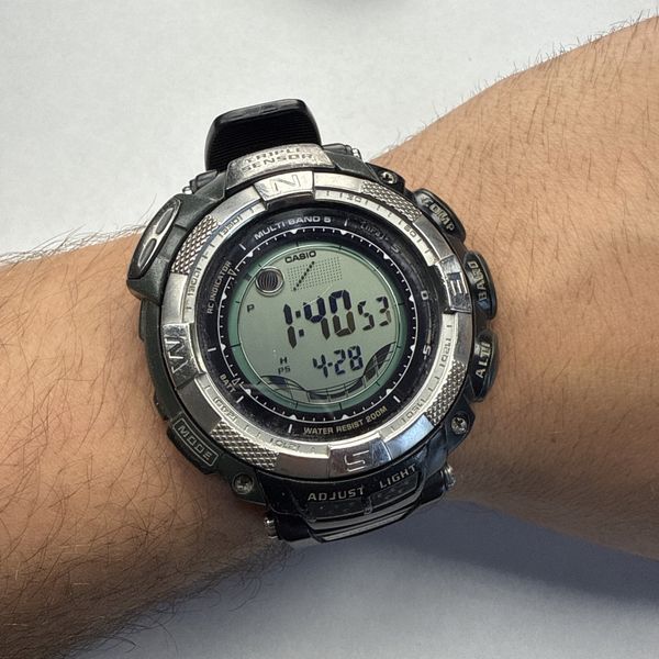 Casio Pathfinder PAW-1500 Watch Men 51mm Digital Black Triple Sensor ...