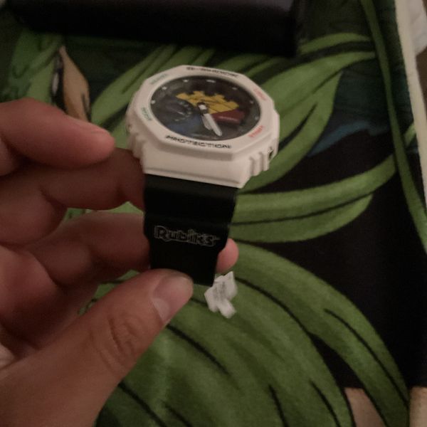 Casio G-Shock Rubik's Cube Collab Limited Edition Watch Waterproof Used ...