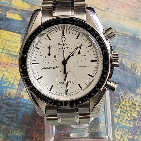 Moon Swatch mod - Stainless Steel Case and Bracelet 1965 Moon watch ...