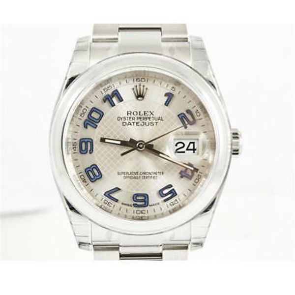 Rolex Datejust 116200 Blue Concentric Arabic Dial With Box & Booklets ...
