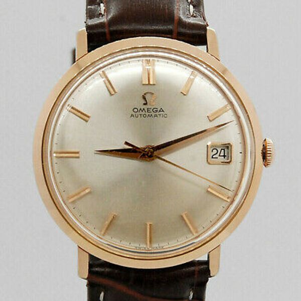 1962 Rare OMEGA Automatic Cal 562 Ref 14791 Pink Gold 20 microns/Steel ...