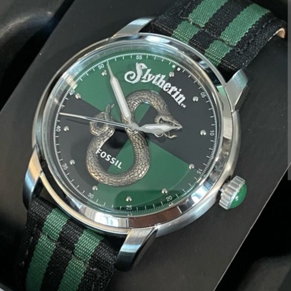Fossil Limited Edition Harry Potter Three-Hand Slytherin Nylon Watch ...