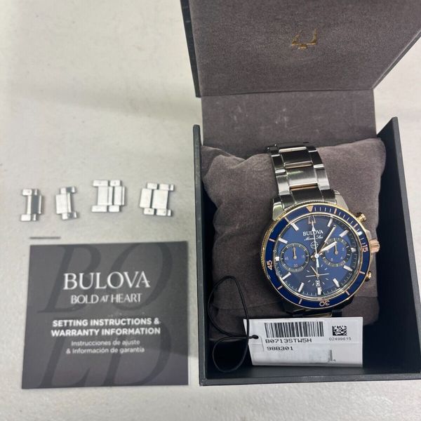 Bulova Marine Star 98B301 Chronograph Quartz Men's Watch - USED ...