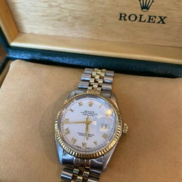 rolex 16013 2 tone date just Roman Numeral | WatchCharts
