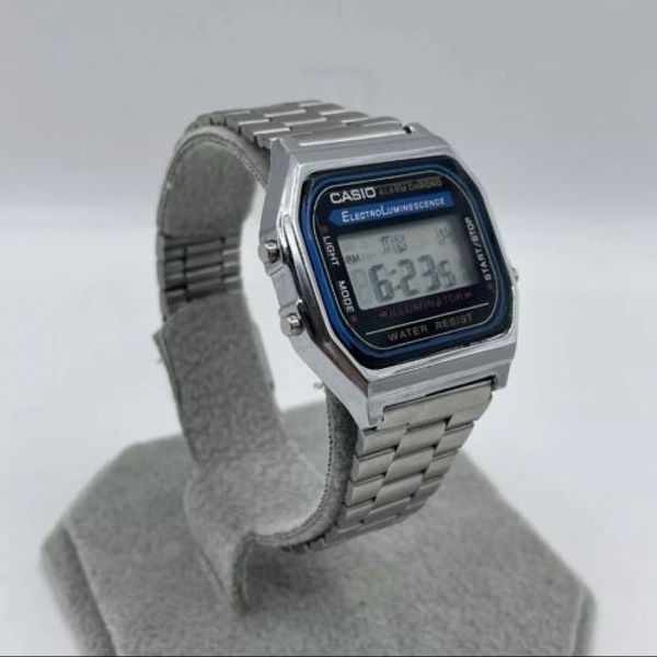 CASIO Silver Digital Watch 35mm Retro Classic Men's Durable Watch Like ...